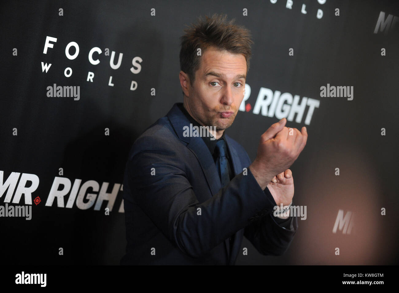 NEW YORK, NEW YORK - APRIL 06: Sam Rockwell attends the 'Mr. Right' New ...