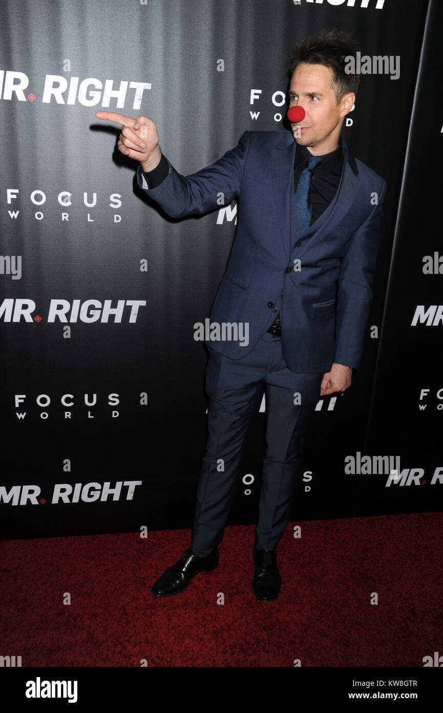 NEW YORK, NEW YORK - APRIL 06: Sam Rockwell attends the 'Mr. Right' New ...