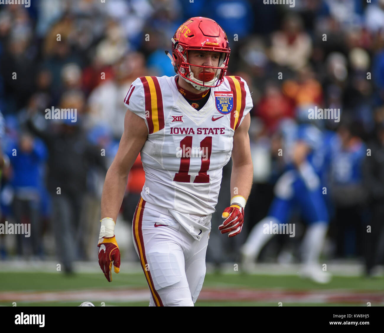 December 30, 2017; Memphis, TN, USA; Iowa State TE, CHASE ALLEN (11 ...