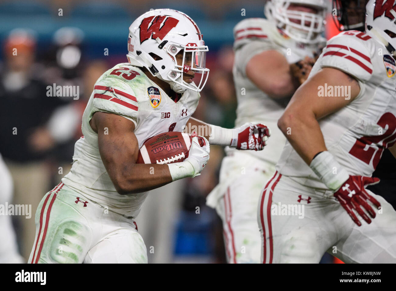 Wisconsin Badgers running back Jonathan Taylor (23) during the Capital ...