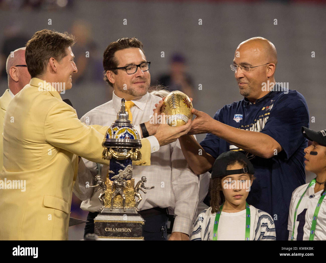 Glendale, AZ, USA. 30th Dec, 2017. Penn State head coach James Franklin ...