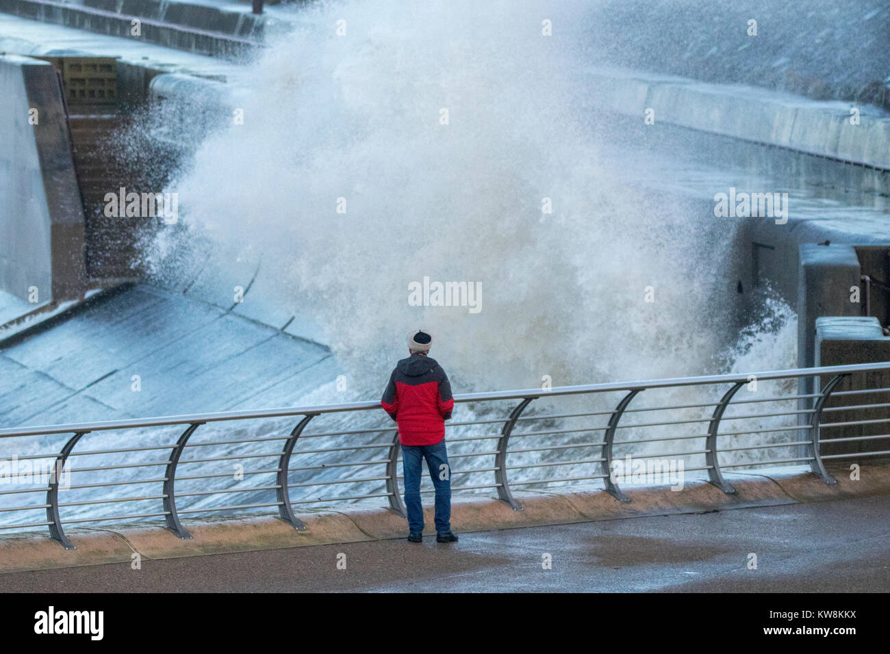 Storm Dylan, Blackpool, Lancashire, 31st December 2017. UK Weather ...