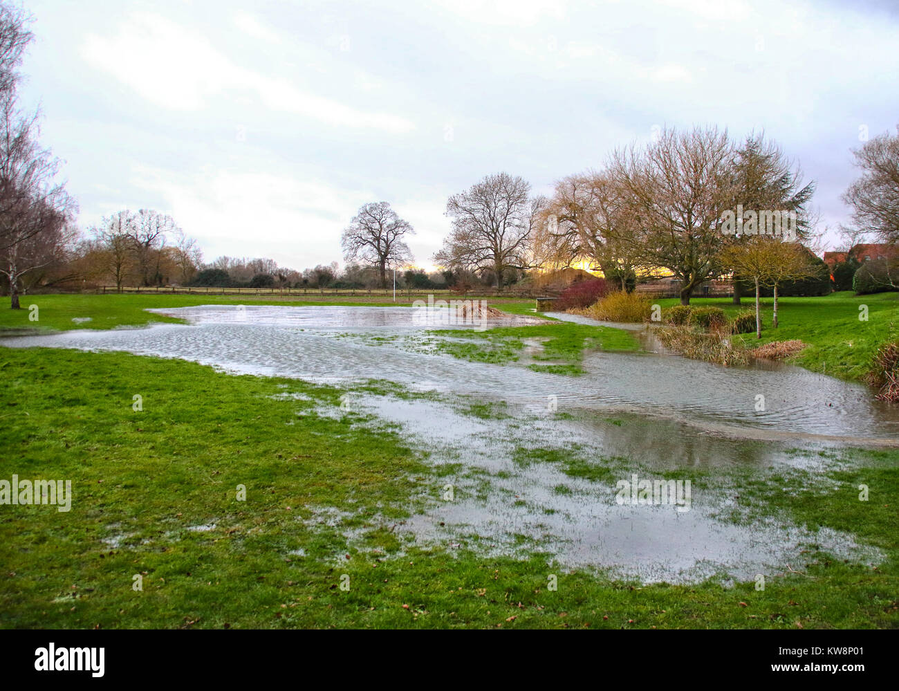 Bedfordshire, UK. 31st December, 2017. Low lying Bedfordshire has ...