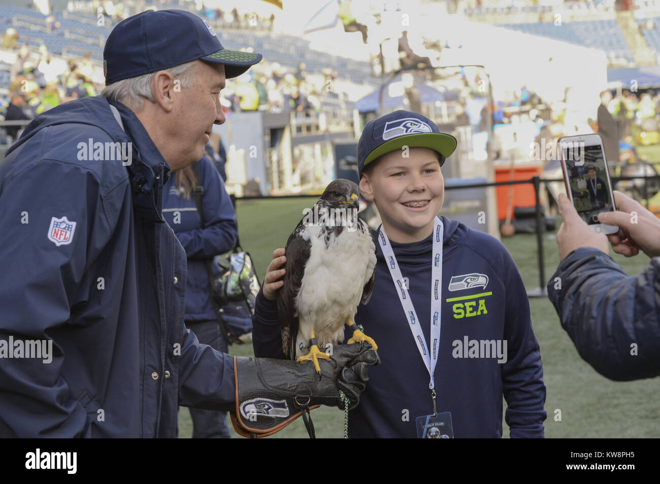 Seattle, Washington, USA. 31st Dec, 2017. TAIMA the Seattle Seahawks ...
