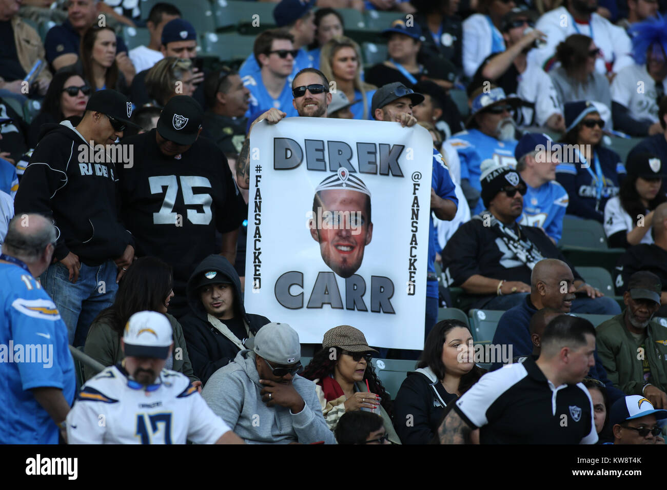 Carson, CA. 31st Dec, 2017. Game Art from the NFL Oakland Raiders vs ...