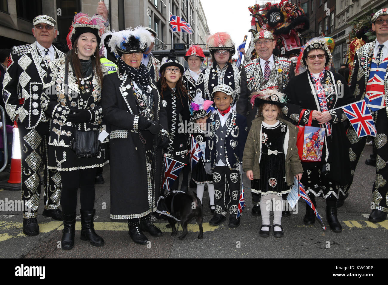 London, UK. 01st Jan, 2018. The world famous London New Year Day Parade took place today with ...