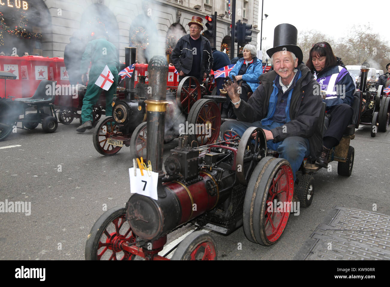 London, UK. 01st Jan, 2018. The world famous London New Year Day Parade took place today with ...