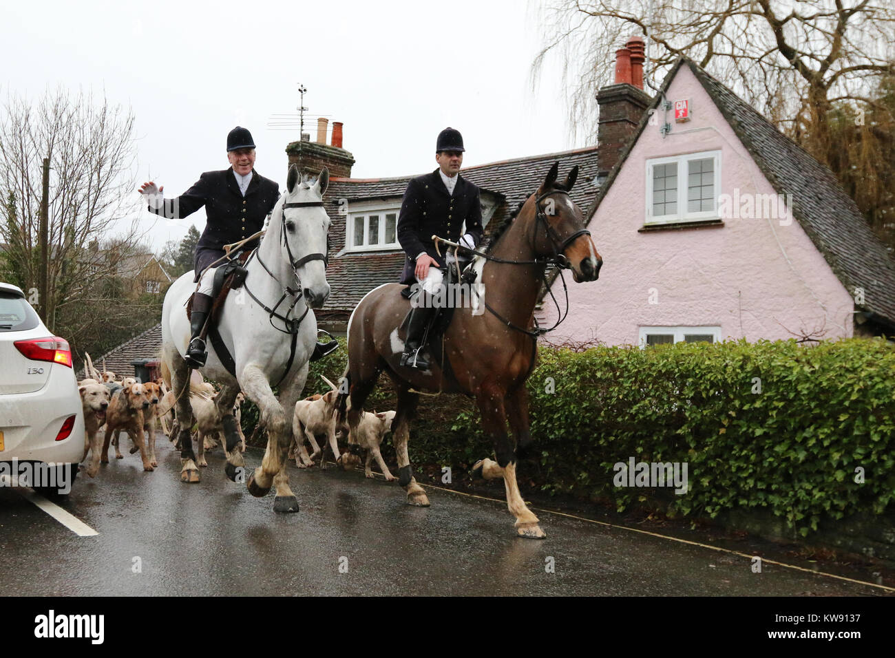 Midhurst, West Sussex, UK. 1st Jan, 2018. The Chiddingfold, Leconfield ...