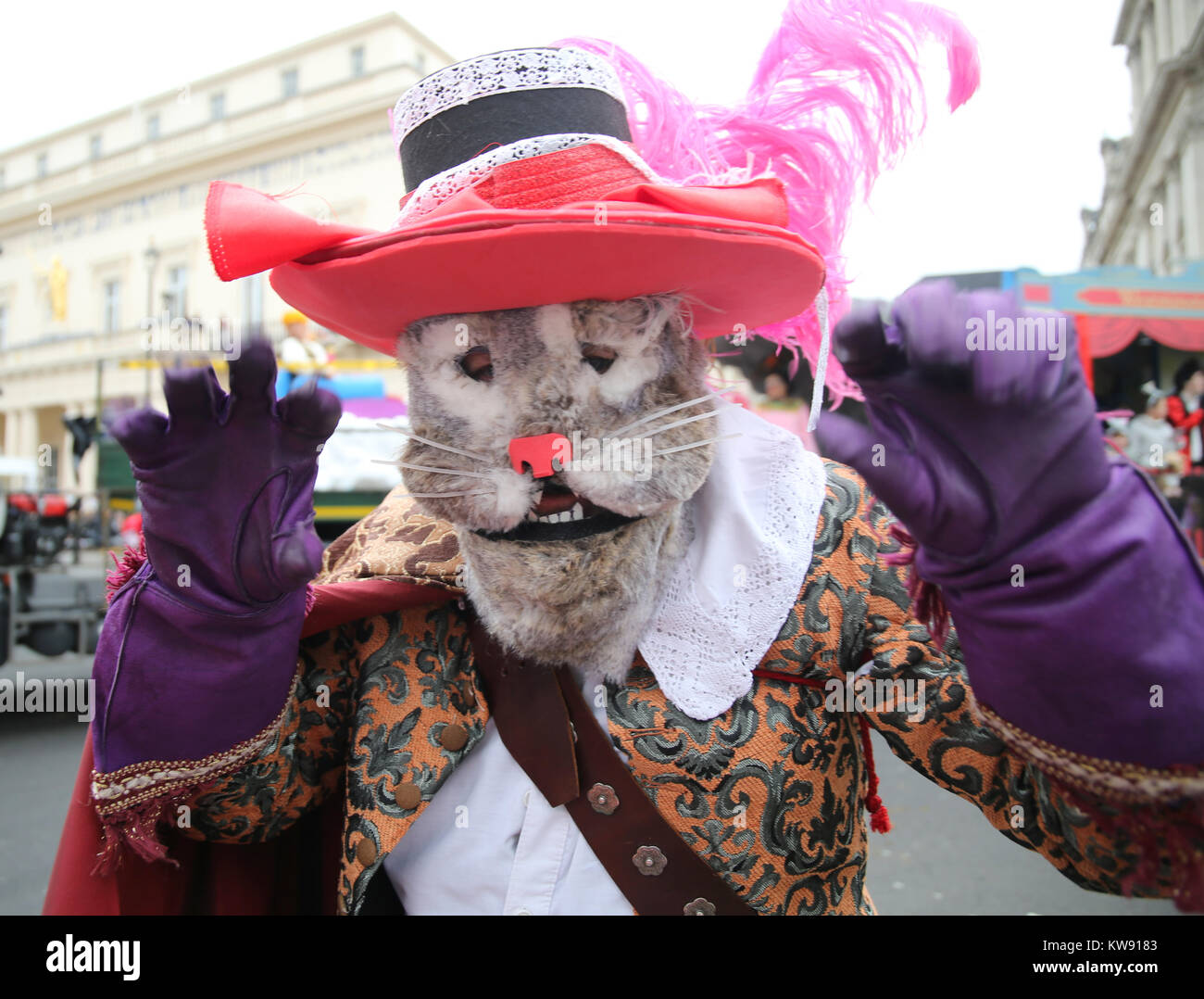 London, UK. 01st Jan, 2018. The world famous London New Year Day Parade took place today with ...