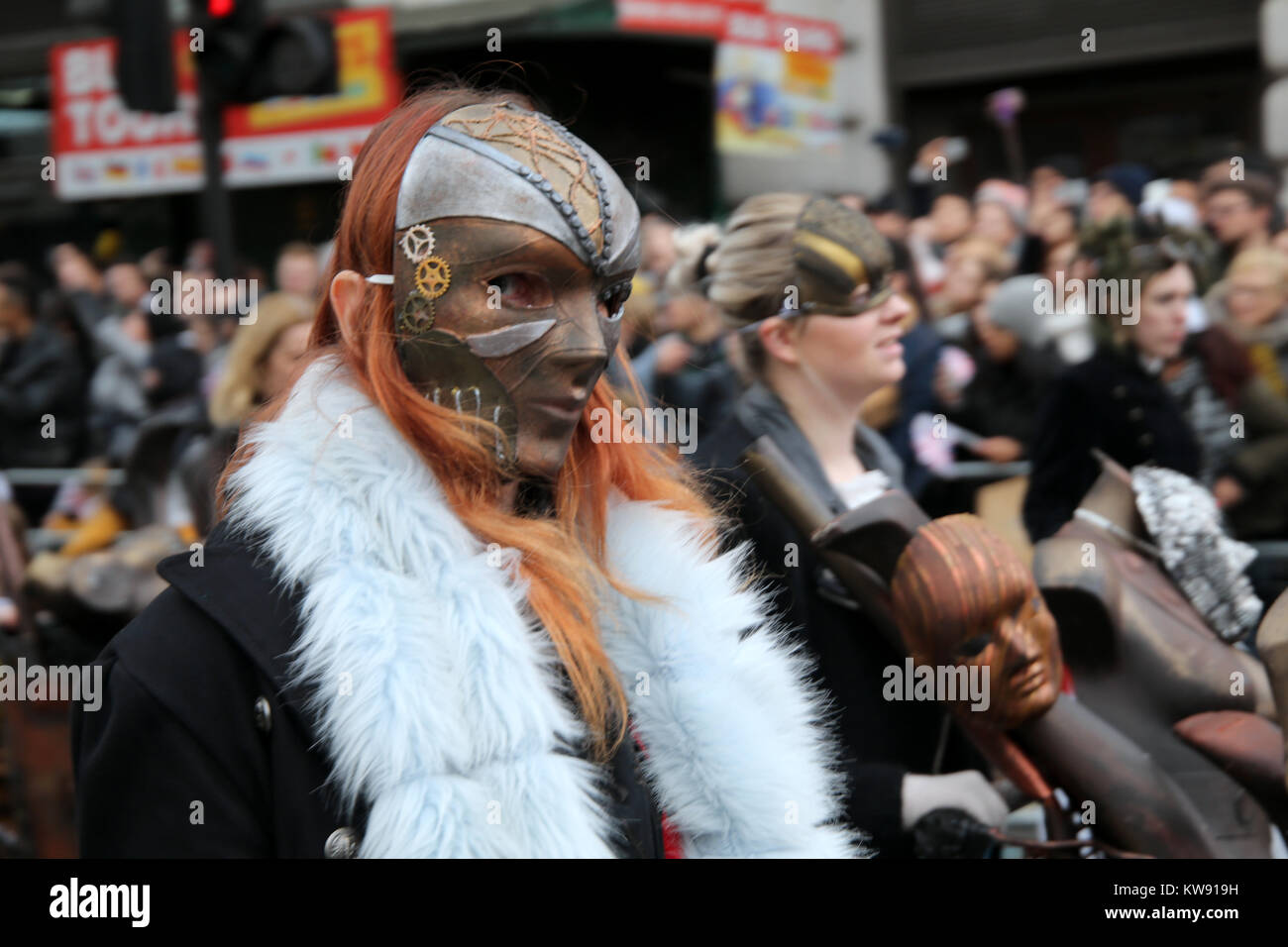 London, UK. 01st Jan, 2018. The world famous London New Year Day Parade took place today with ...