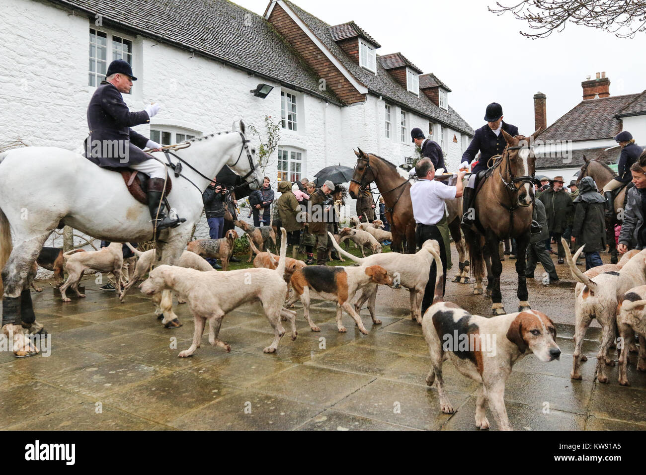 Midhurst, West Sussex, UK. 1st Jan, 2018. The Chiddingfold, Leconfield ...