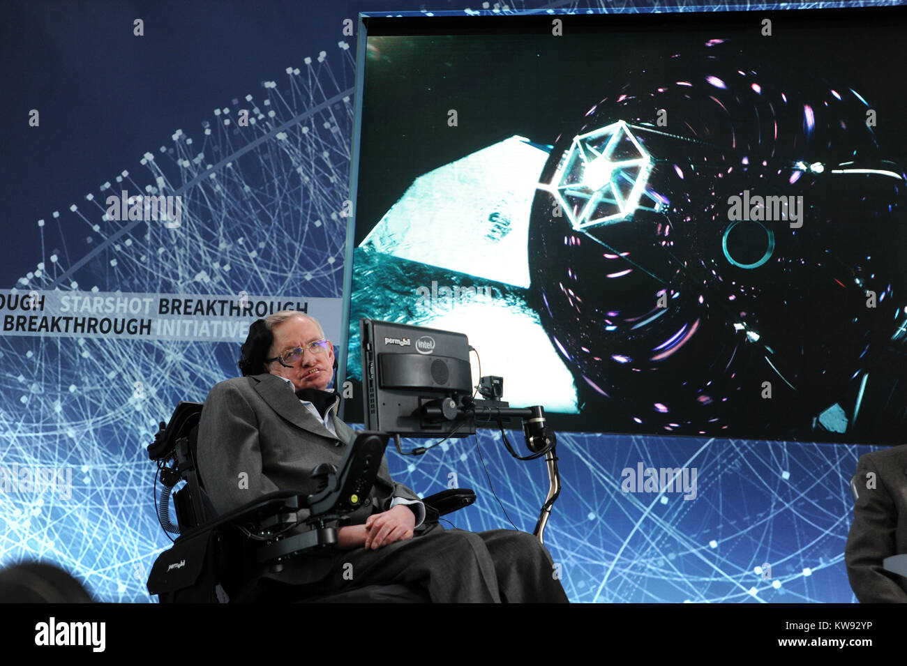 NEW YORK, NEW YORK - APRIL 12: Cosmologist Stephen Hawking attends the ...