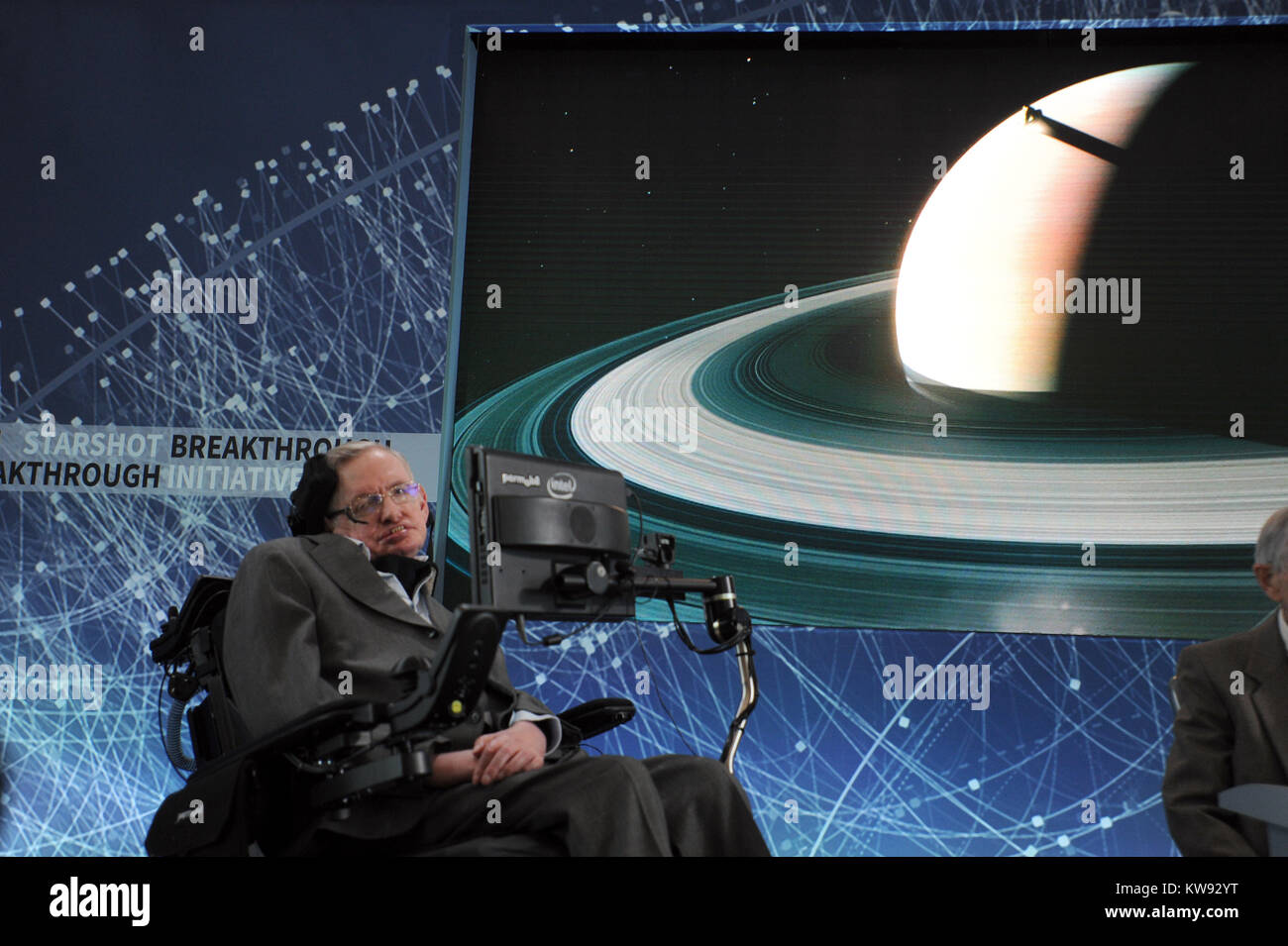 NEW YORK, NEW YORK - APRIL 12: Cosmologist Stephen Hawking attends the ...