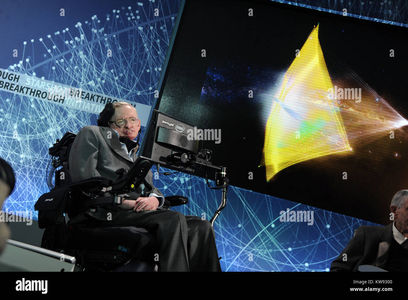 NEW YORK, NEW YORK - APRIL 12: Cosmologist Stephen Hawking attends the ...