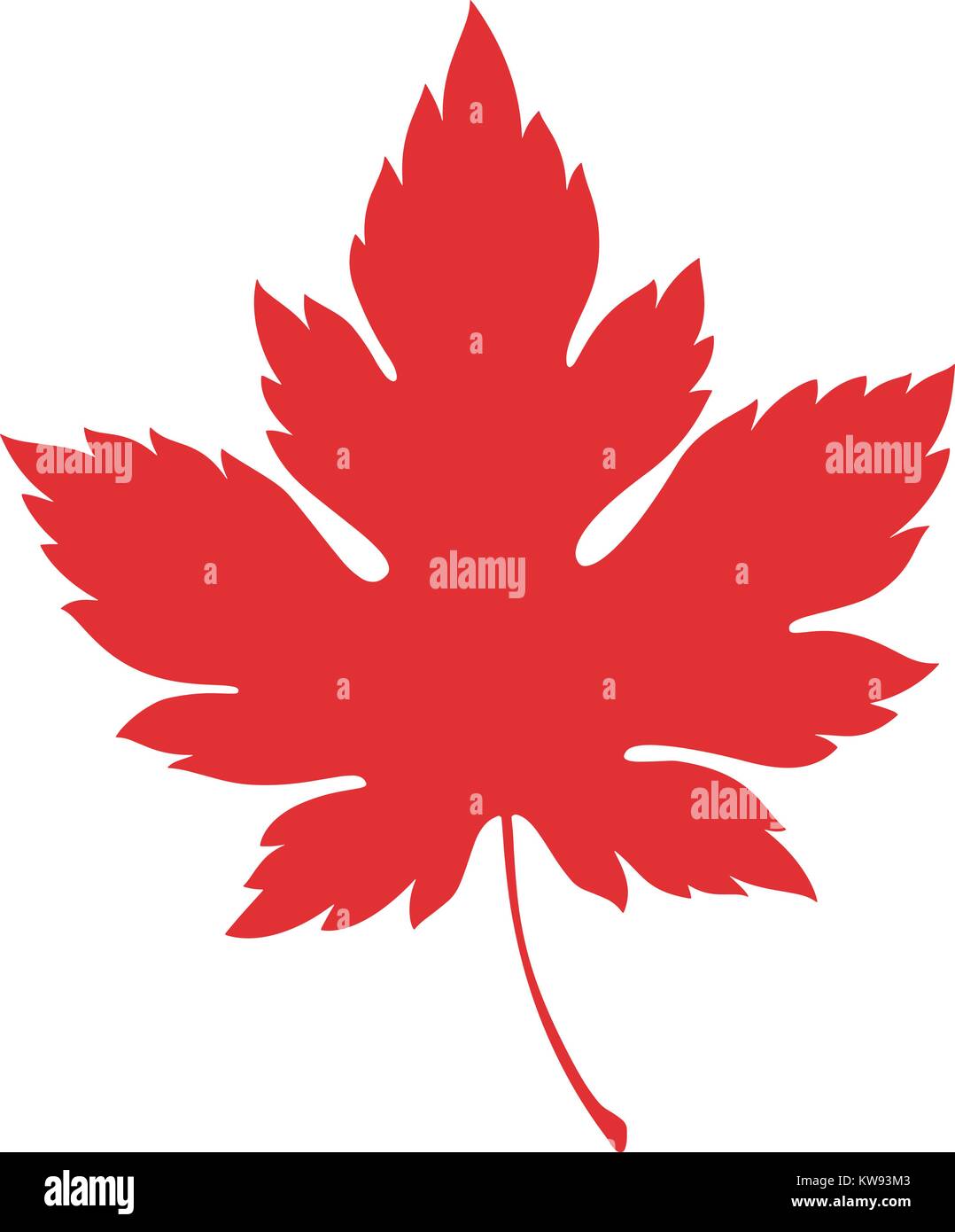 Maple silhouette, Vector illustration Stock Vector Image & Art - Alamy