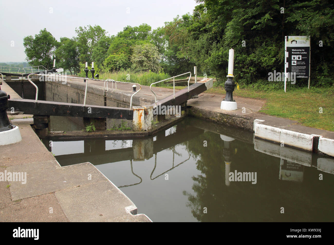 grand union canal at knowle locks west midlands Stock Photo - Alamy
