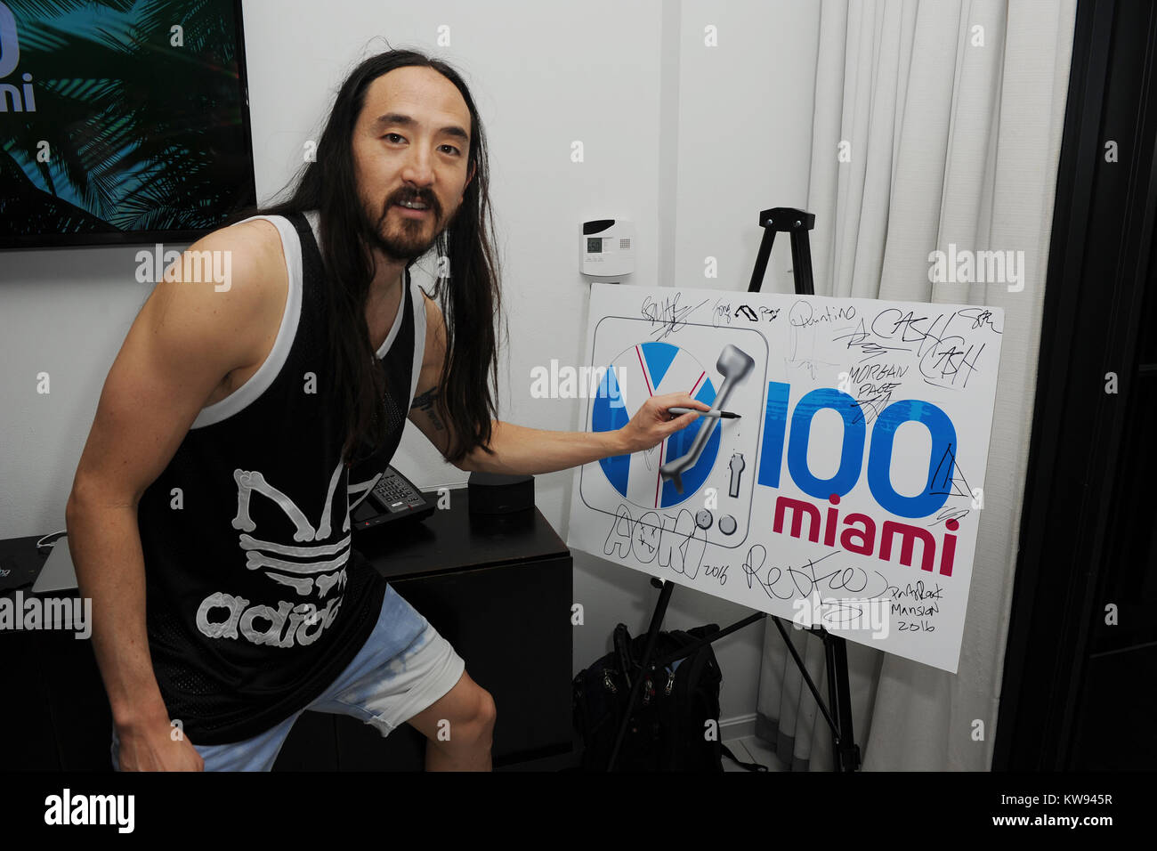 MIAMI BEACH, FL - MARCH 17: Steve Aoki at The IHeart Music NGE Party at ...