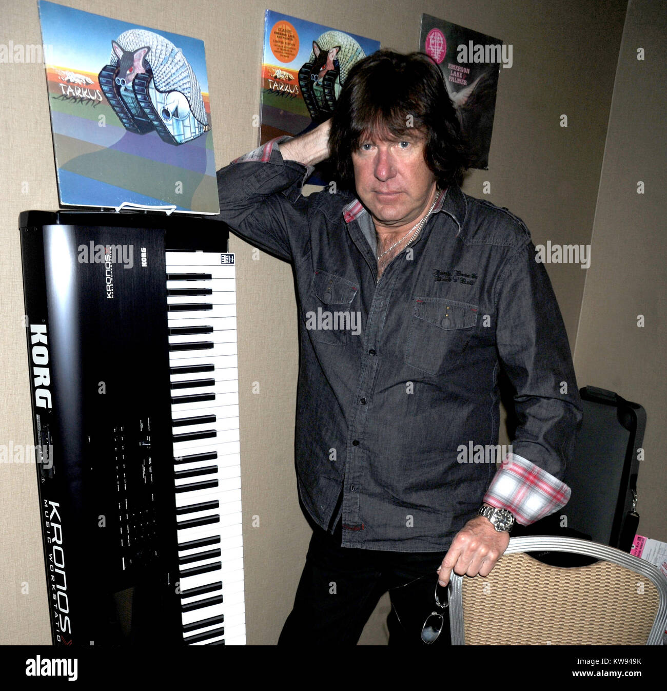 NEW YORK, NY - 2012: Keith Emerson, the flamboyant, English prog-rock ...