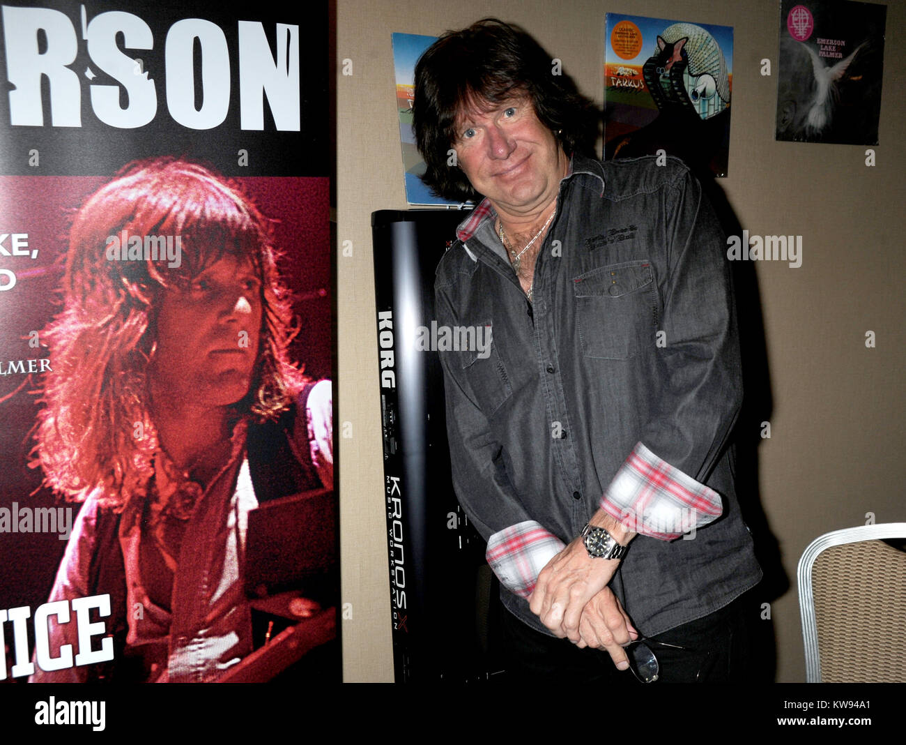 NEW YORK, NY - 2012: Keith Emerson, the flamboyant, English prog-rock ...