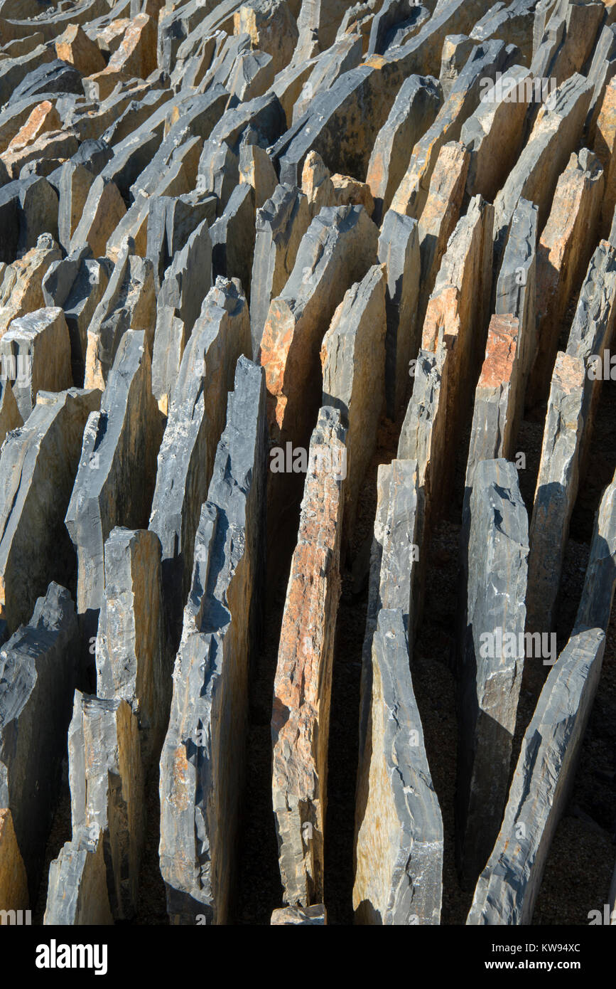 Building a rock rack garden in the city Stock Photo - Alamy