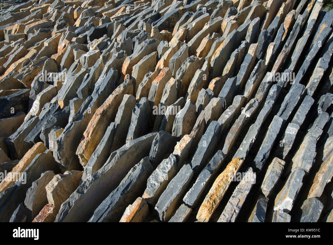 Building a rock rack garden in the city Stock Photo - Alamy