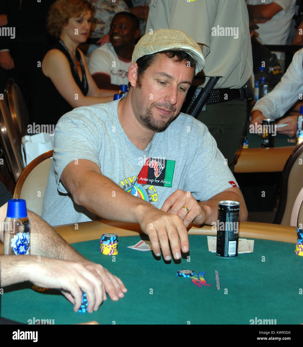 LAS VEGAS - JULY 5: Adam Sandler gets ready to compete in the Ante Up ...