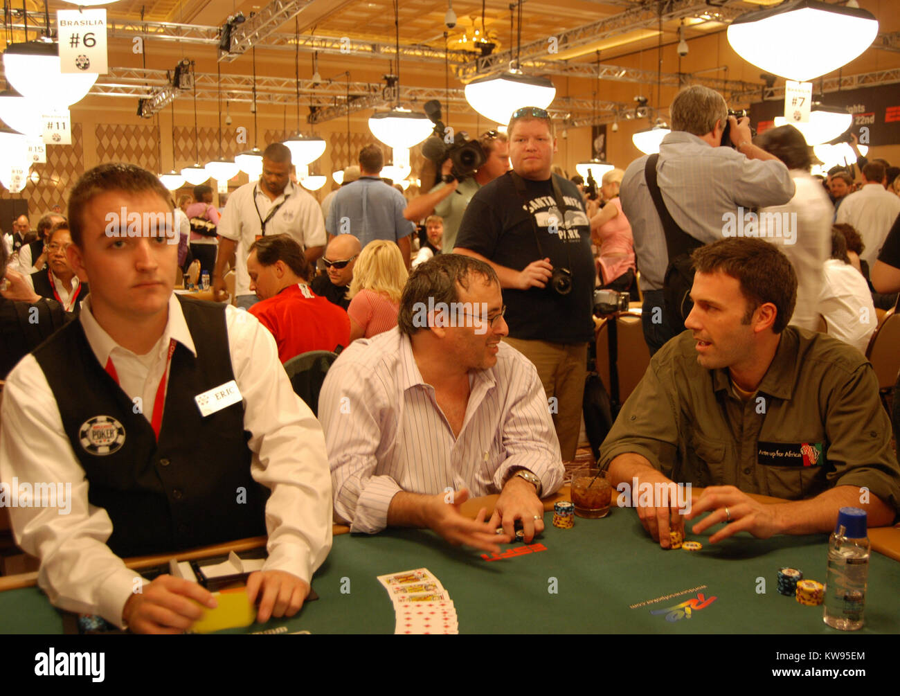 LAS VEGAS - JULY 5: Ben Affleck gets ready to compete in the Ante Up ...