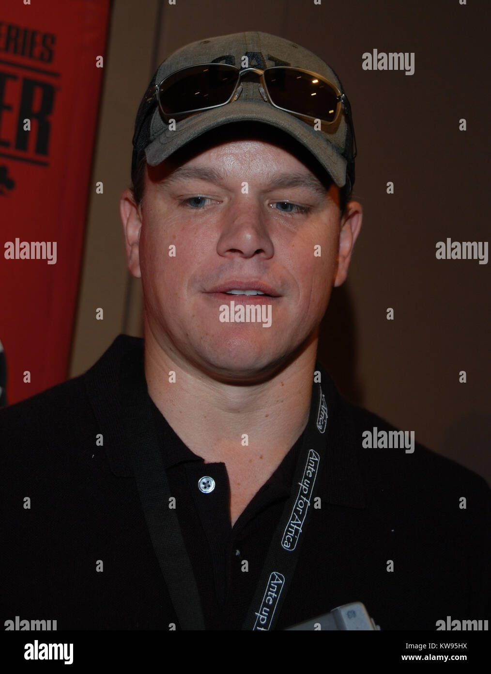 LAS VEGAS - JULY 5: Matt Damon gets ready to compete in the Ante Up for ...