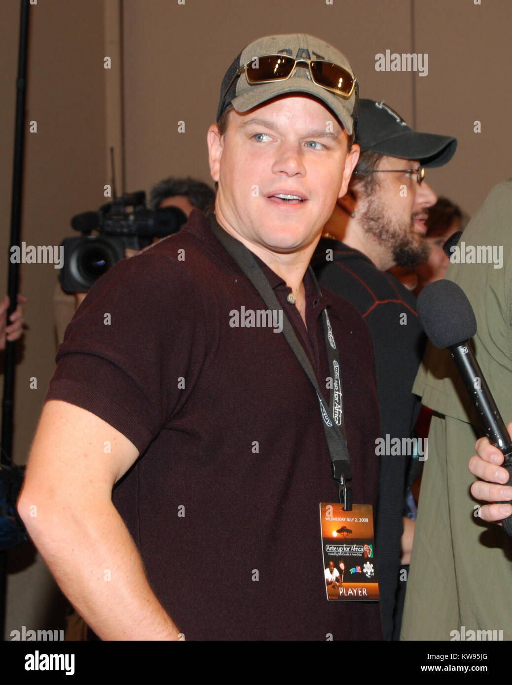 LAS VEGAS - JULY 5: Matt Damon gets ready to compete in the Ante Up for ...