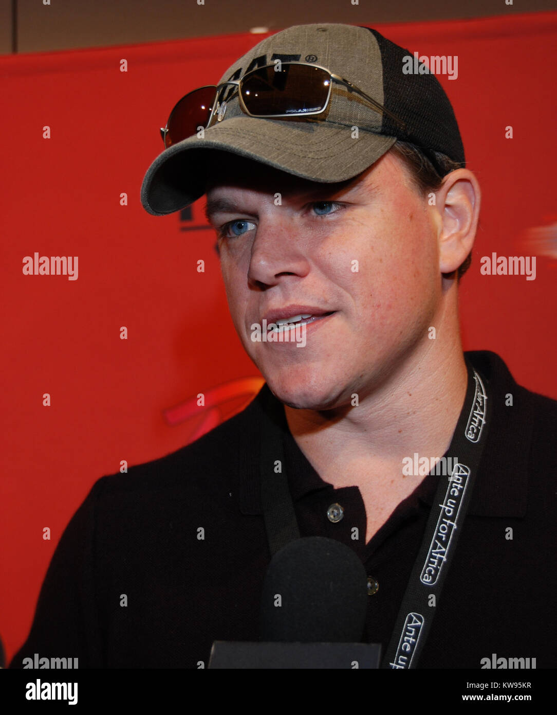 LAS VEGAS - JULY 5: Matt Damon gets ready to compete in the Ante Up for ...