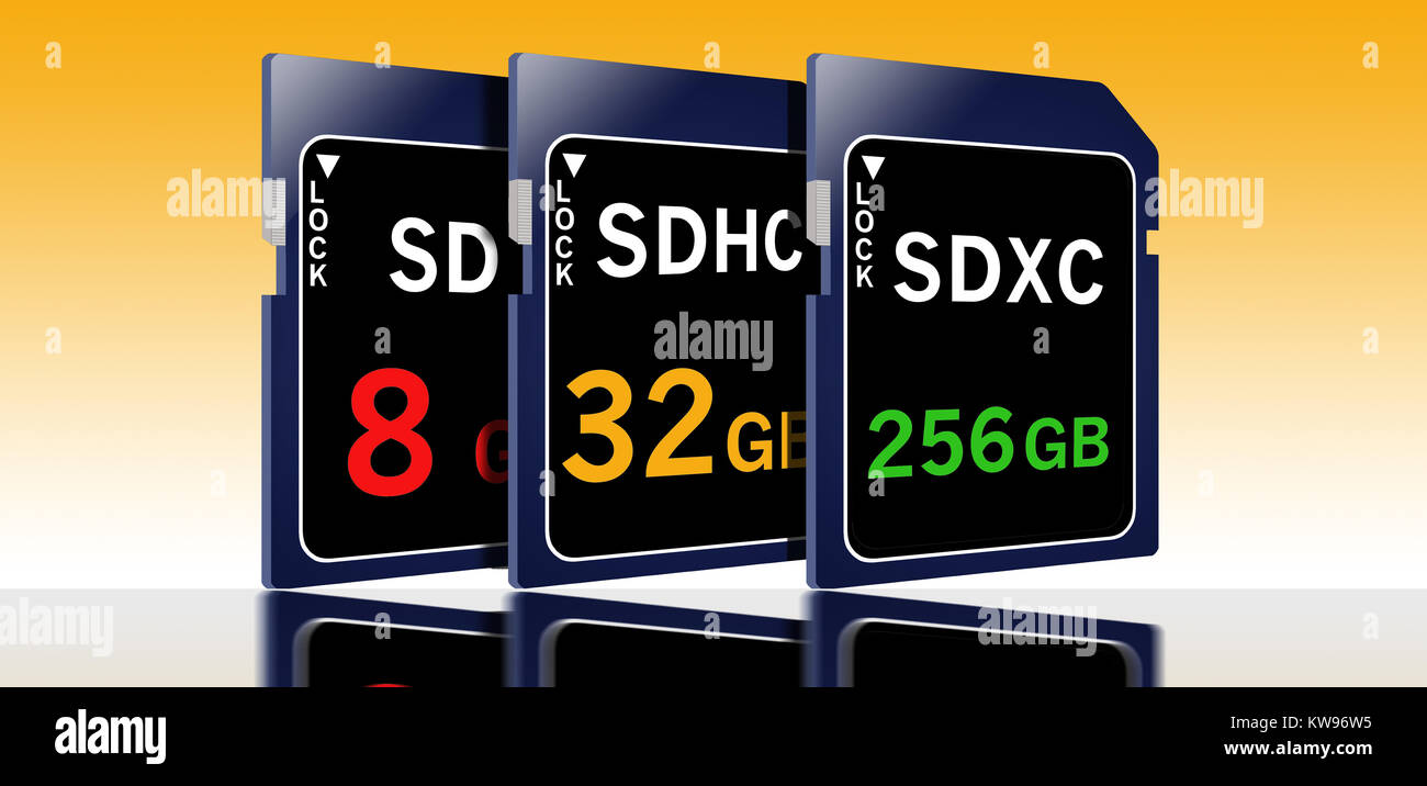 Flash memory is the theme of this illustration with assorted devices ...