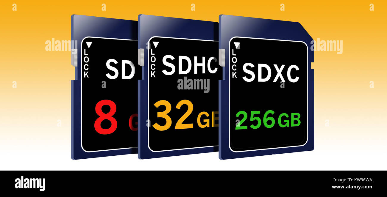 Flash memory is the theme of this illustration with assorted devices ...