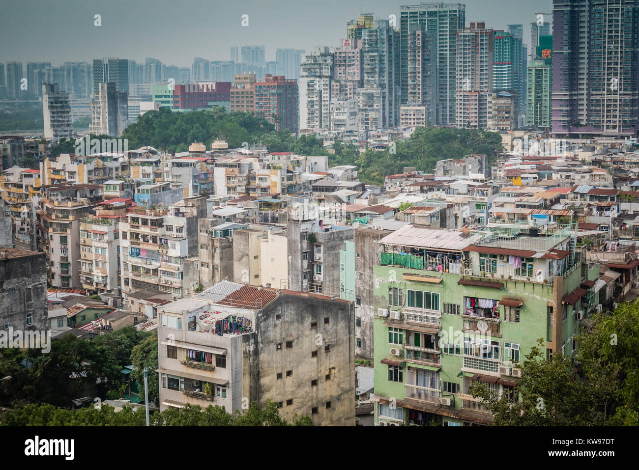 macau buildings and streets Stock Photo - Alamy