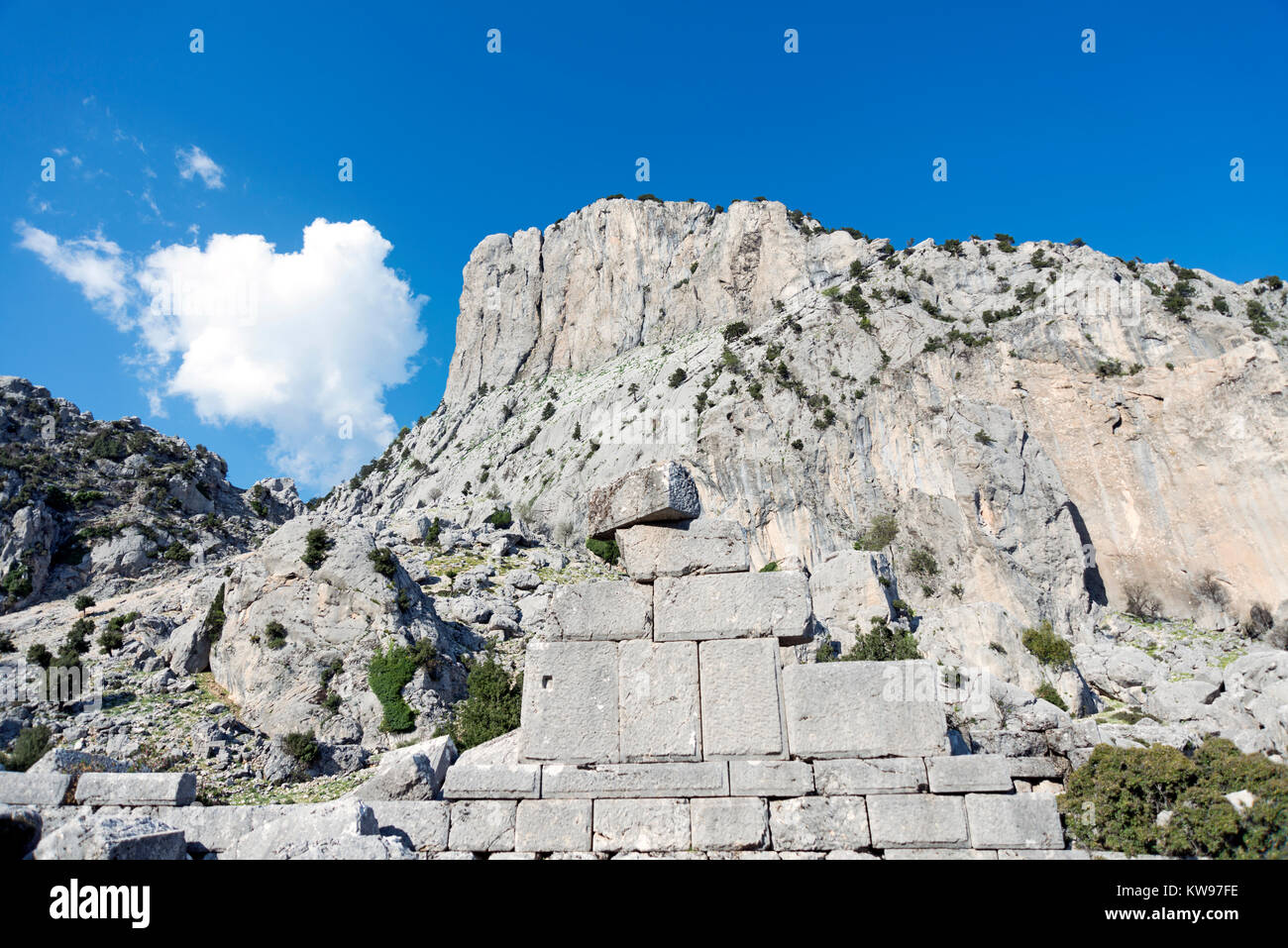 Kapikaya ruins in Isparta city,Turkey Stock Photo - Alamy