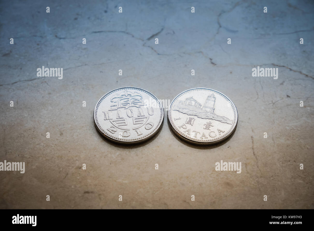 macau money coin Stock Photo - Alamy
