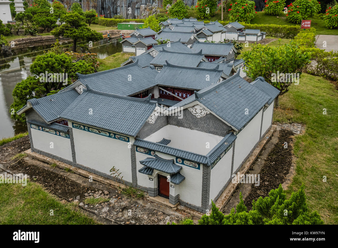 chinese landmark miniature version yunnan Stock Photo - Alamy