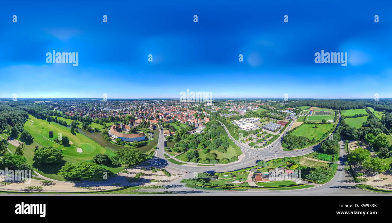Aerial view of the historic city of Steinfurt, Germany Stock Photo - Alamy