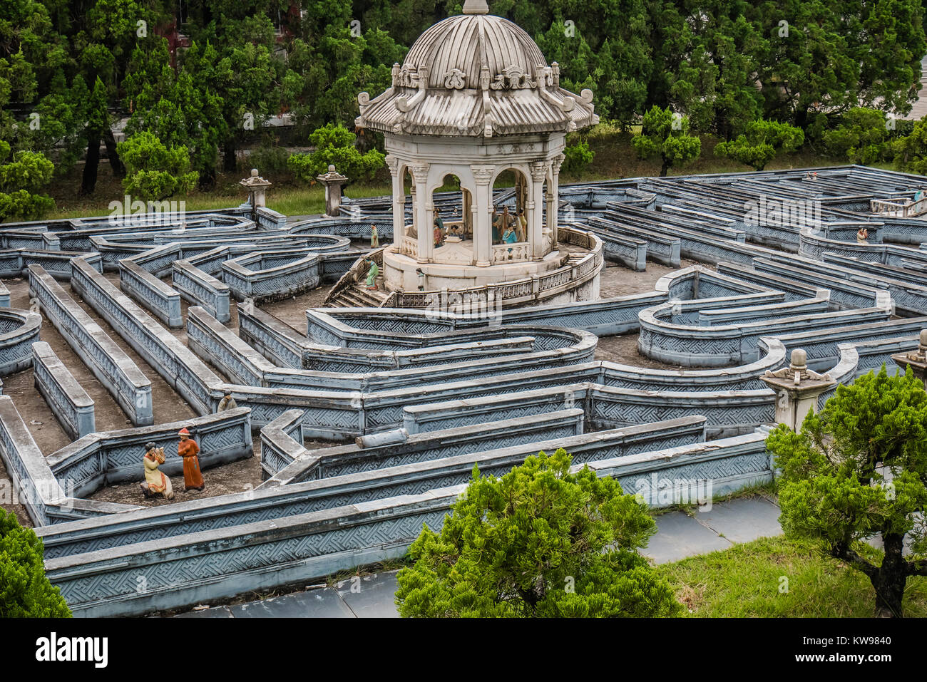 chinese landmark miniature version the maze Stock Photo - Alamy