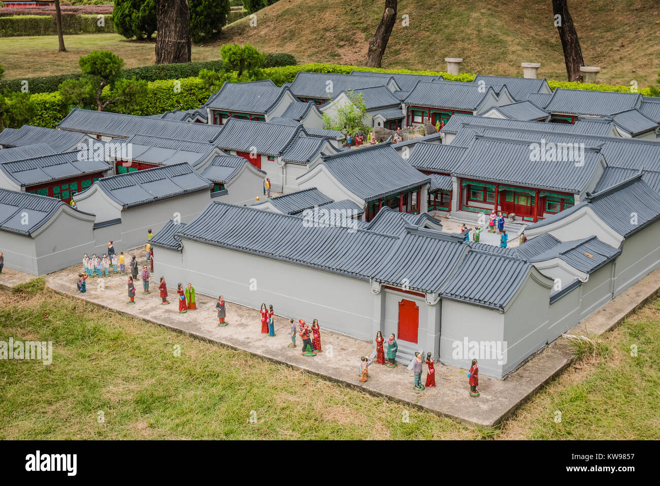 chinese landmark miniature version quadrangle courtyard siheyuan Stock ...