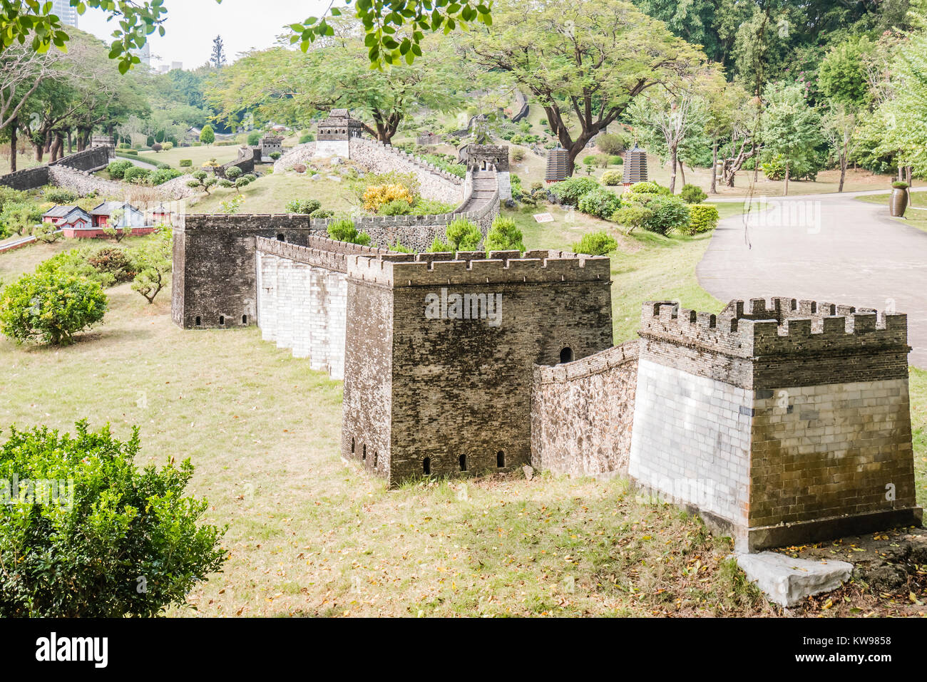 chinese landmark miniature version quadrangle courtyard siheyuan Stock ...