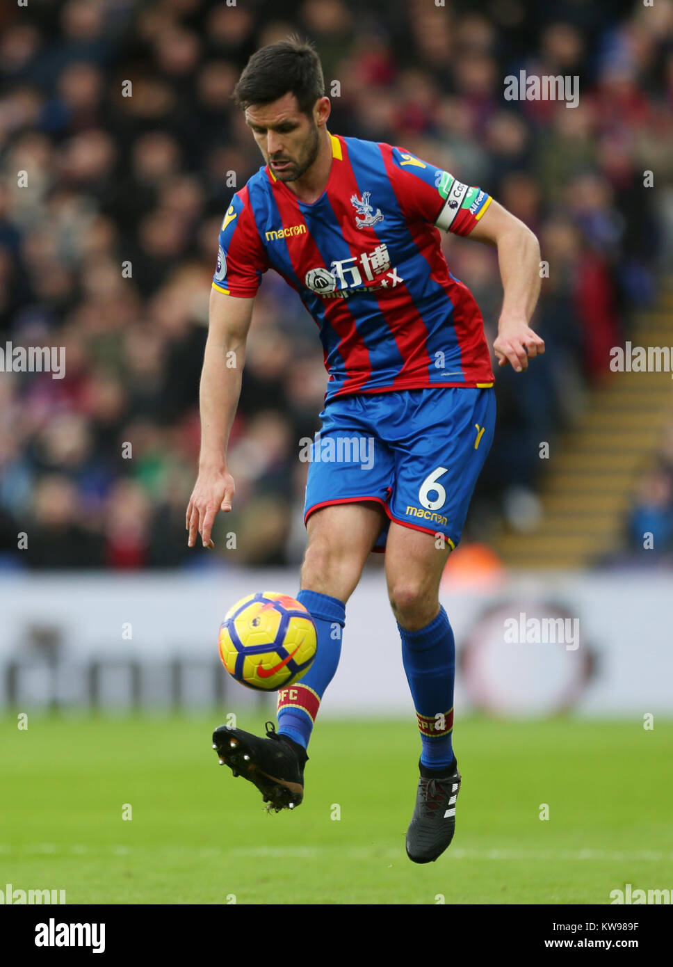 Crystal Palace's Scott Dann during the Premier League match at Selhurst ...
