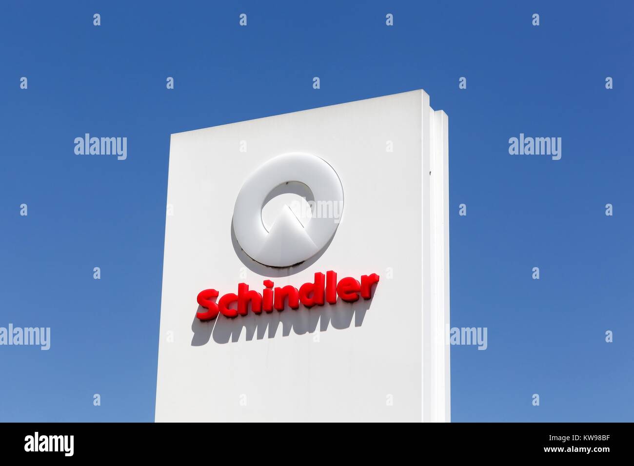 Schindler symbol hi-res stock photography and images - Alamy