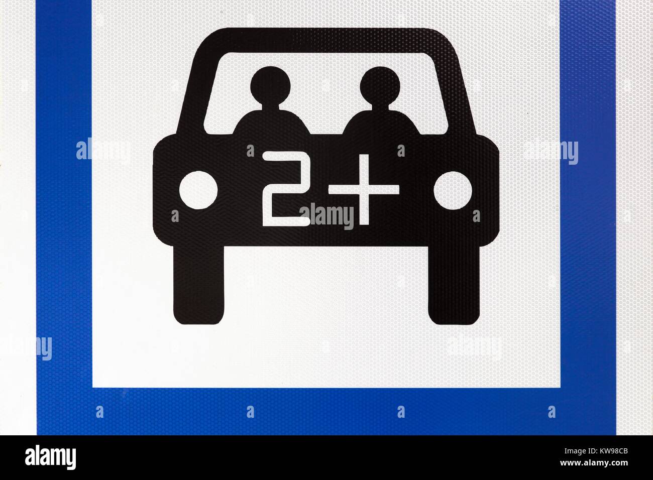 Carpooling point sign on a panel Stock Photo - Alamy