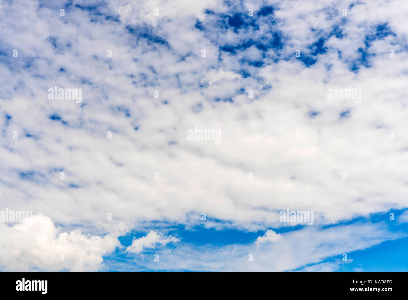 Weather forecast by looking at clouds on the blue sky Stock Photo - Alamy