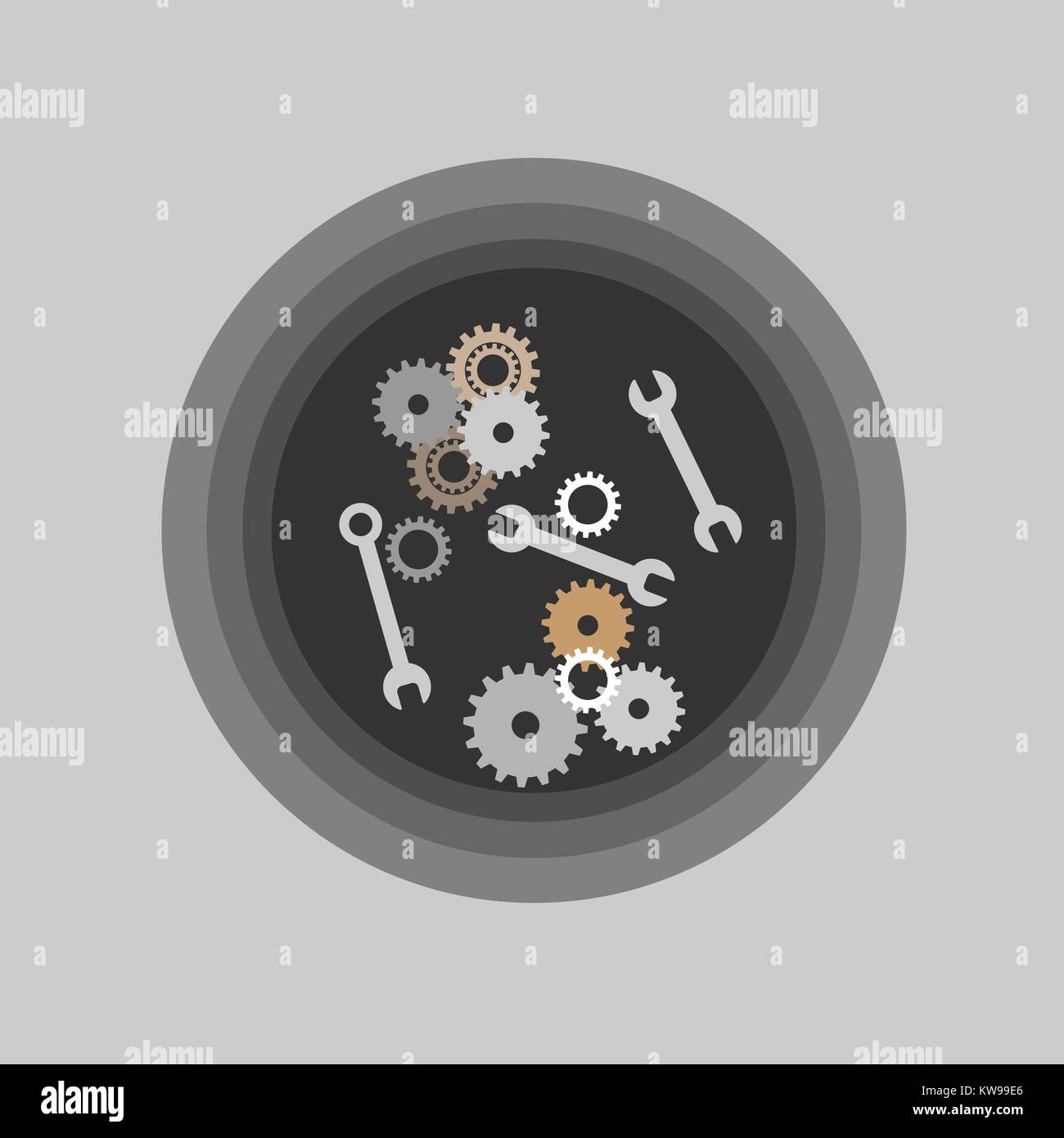 Grey gears hi-res stock photography and images - Alamy