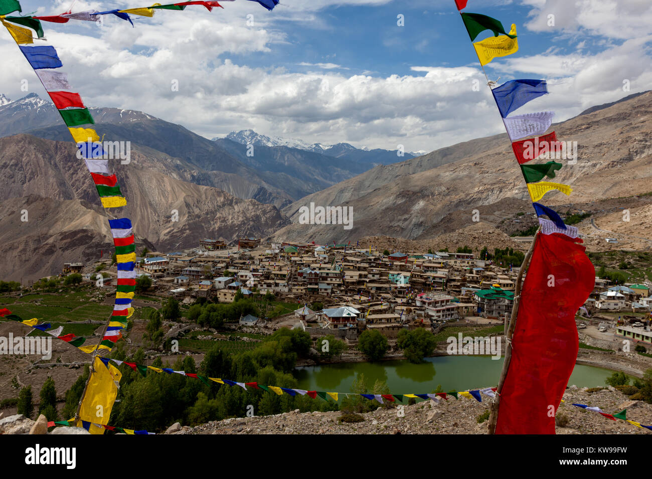 Landscapes around Nako Village from the road trip of Spiti Valley ...