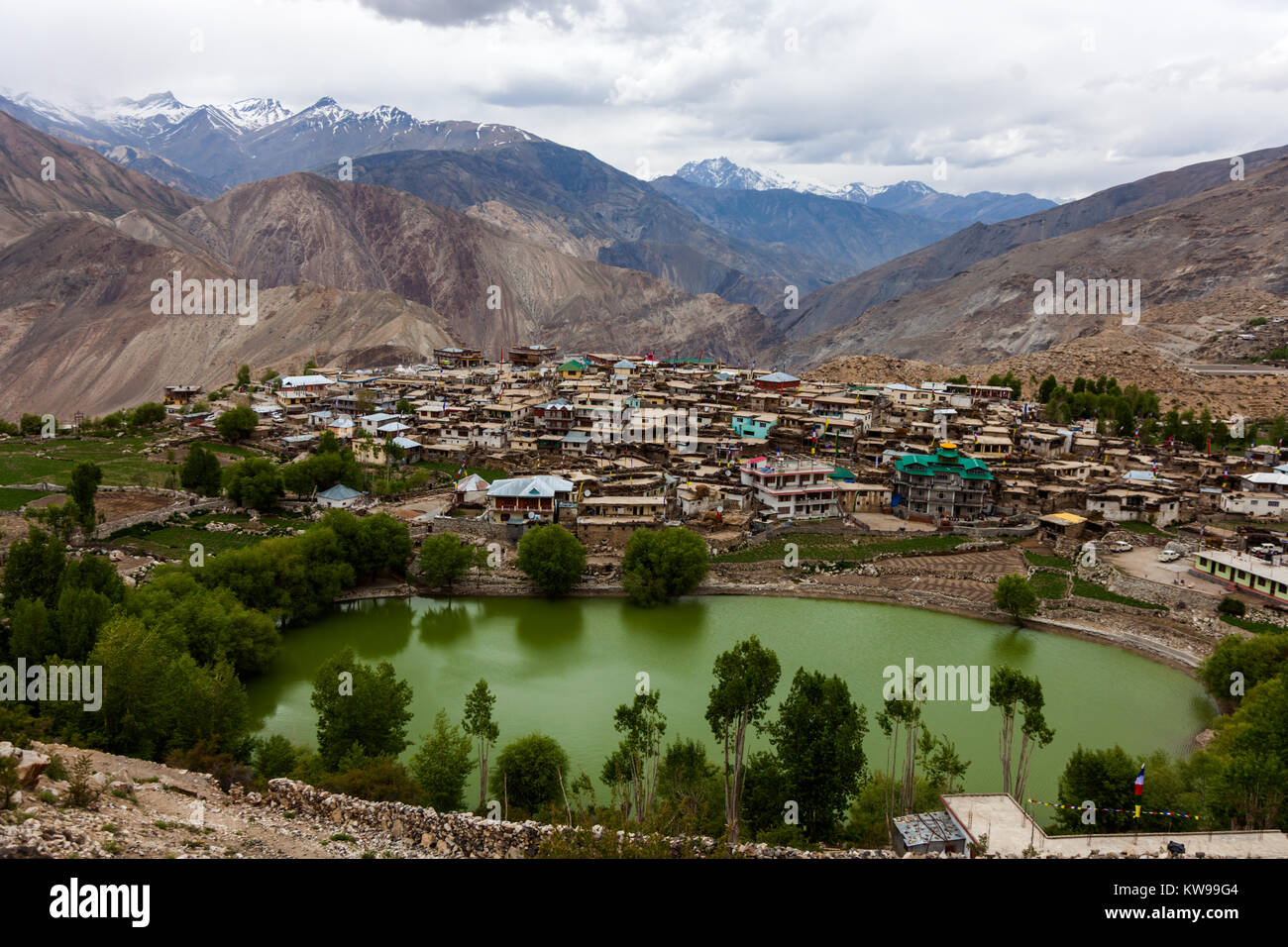 Landscapes around Nako Village from the road trip of Spiti Valley ...
