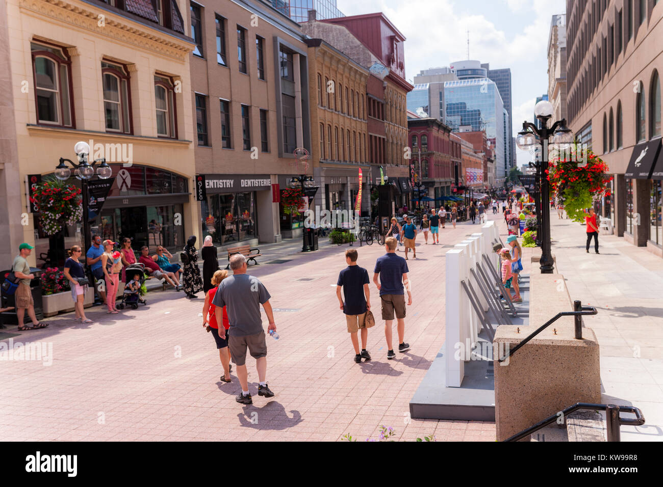 Sparks Street in Ottawa Ontario, Canada is a street designed only for ...