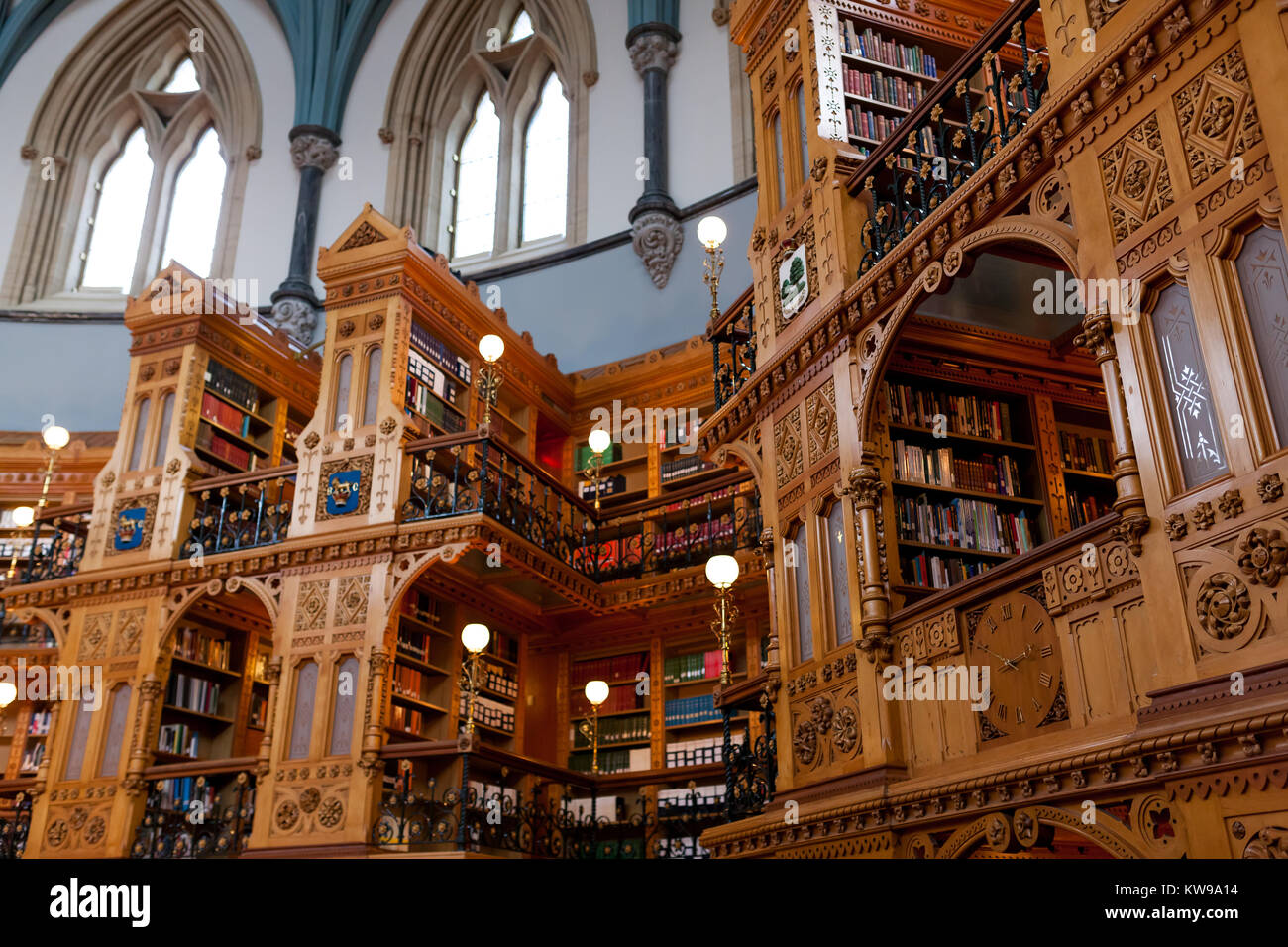 The Parliamentary Library located within Centre Block of the Parliment ...