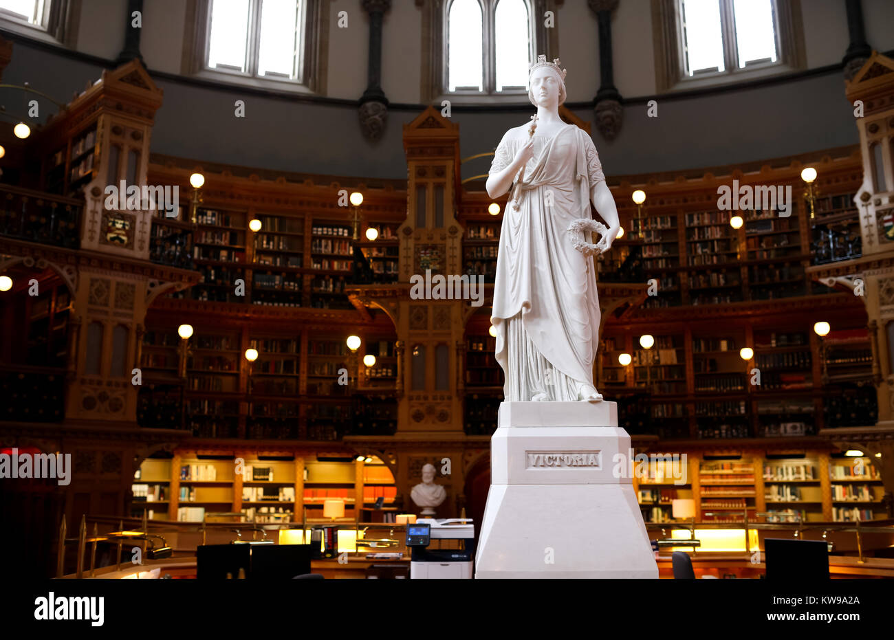 The Parliamentary Library located within Centre Block of the Parliment ...